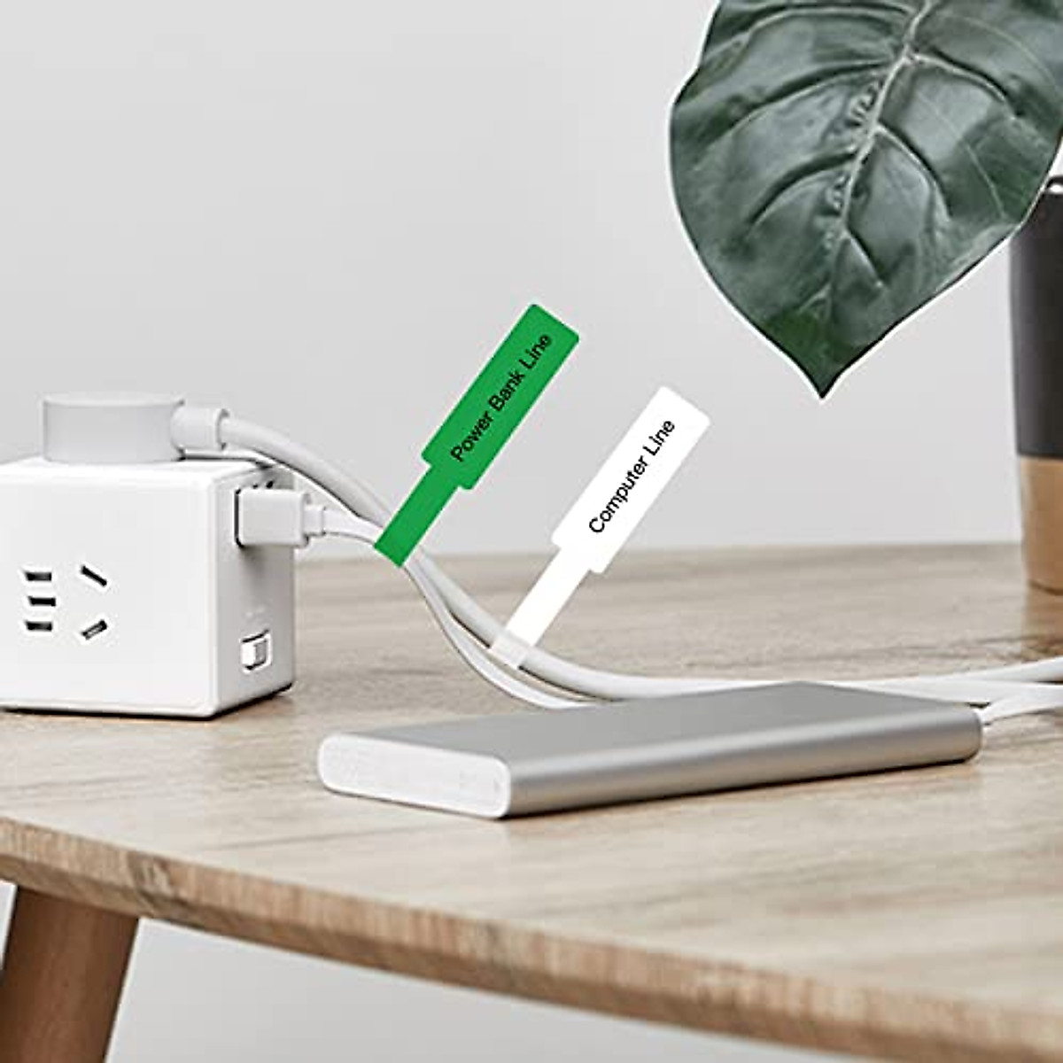 mewmewcat Label,Cable Label Self-Adhesive Thermal Printing Sticker Paper Waterproof Oil-Proof Tear Resistant Label Tape for Cables Wires Jewelry for DP23 Series Thermal Printer Label Maker Machine, 1