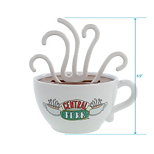 Ruz Friends Central Perk Christmas Décor Solar Bobblehead, Indoor Home Decor and Holiday Decoration Figurine