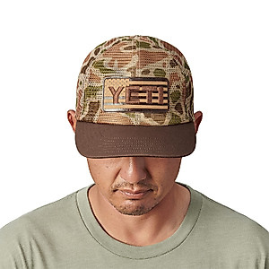 YETI USA Flag Hat, Brown/Camo, One Size