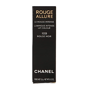Chanel Rouge Allure Luminous Intense Lip Colour 109 Rouge Noir for Women, 0.12 Ounce