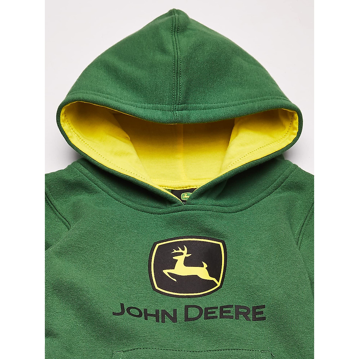 John Deere boys Trademark Fleece Green Child Hoodie Hooded Sweatshirt, Green, 6-7 Years US