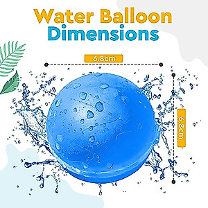 LEGACY KIDS Reusable water balloons For Kids, Water Balloons Quick Fill, Refillable Water Balloons For Kids, Reusable Water Balloons Magnetic, Reuse Water Balloons, Silicone (12) (Regular)