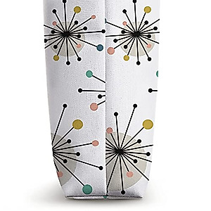 Atomic Starburst Retro Mid Century Modern Stars Pattern Tote Bag