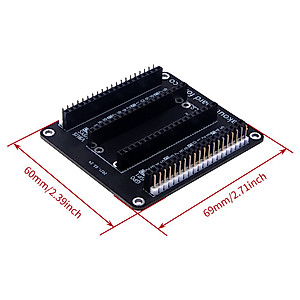 GeeekPi GPIO Breakout Board Kit for Raspberry Pi Pico/Pico W, GPIO Expansion Board Breakout Module with Jumper Wire Pack for Raspberry Pi Pico/Pico W