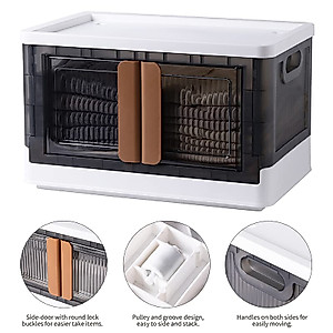 Foldable STORAGE BOXES/Storage box with lid, Stackable Under bed Storage Container, Plastic storage bins with lids/ Open containers with wheels, Large container