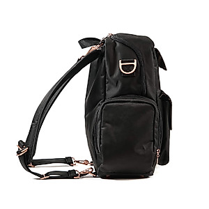 JuJuBe Be Nurtured Large Breast Pump Backpack Rose Collection, Knight Rose, Midnight Posey, One Size