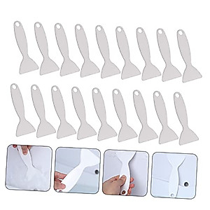 Vaguelly 60 Pcs Refrigerator Deicer Ice Remover Scoop ice Scraper for Freezer Household Tools Fridge ice Shovel ice Shovel for Fridge Plastic ice Shovel White ice Machine pp Clean Child