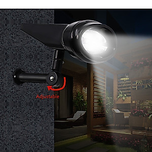 Penfly LED Solar Power Decorative In-ground Landscape Light Wall Night Lamp Outdoor Home Garden Yard Pathway Lawn Grassland White Color Auto ON/Off