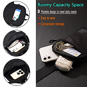 LKEX Mini Sling Bag Men Small Crossbody Bag Women Fanny Packs Casual Personal Pocket Bag Backpack Phone Chest Bag (Blue-Small（L*w*h=17 * 3 * 22cm）)