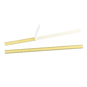 CleverDelights Peel and Stick Tin Ties - 7 Inch - Gold - 100 Pack