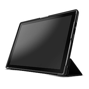 OTTERBOX Symmetry Folio Series Case for Microsoft Surface Pro 7 - Retail Packaging - Starry Night (Clear/Black/Black PU/Dark Grey MICROSUED)