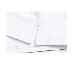 Vidusou Golf Shirts for Women,Tennis Polo Womens Short Sleeve Athletic T-Shirts Sport Active Workout Golf Apparel Running Outdoor Clothes White XL