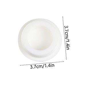 HOOTNEE 4 Pcs Basin Water Plug Stopper Suction Sink Stopper Sinks Hair Stopper Bathtub Kitchen Sink Basket Sink Filter Sealing Sink Premium Sink Stopper Drain Plug White