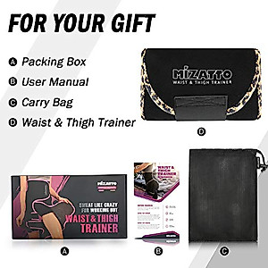 MIZATTO Waist Trimmer for Women, 3 in 1 Neoprene Sweat Belt Stomach Wraps Plus Size Waist Trainer For Workout Back Support Leopard XL