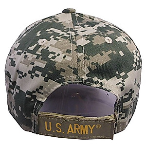 US Army Vietnam Veteran US Flag Bill Official Licensed Military Baseball Cap (One Size Fits All, Dig Camo)