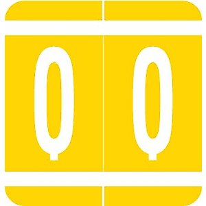 AMZfiling Alpha Labels on 3-Ring Binder Sheets- Letter Q, Yellow, GBS/VRE Compatible (Polylaminated, 200/Package)