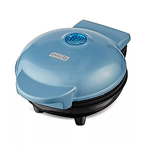 Snowflake Mini Waffle Maker Metallic Blue
