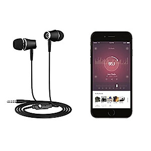 Earphones Replacement for Kindle Fire Tablets, Kindle Paperwhite eReaders, Compatible with for Samsung S7 S6 Edge Headphone Earbuds Headset in-Ear Sound Black