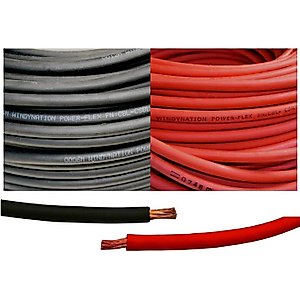 8 Gauge 8 AWG 15 Feet Black + 15 Feet Red Welding Battery Pure Copper Flexible Cable Wire - Car, Inverter, RV, Solar