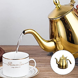 Luxshiny stainless steel teapot stove tea kettle tea kettle for stove cooking oil keeper whistling water kettle induction kettle Teakettle for Induction Cooker make tea olive oil Hourglass
