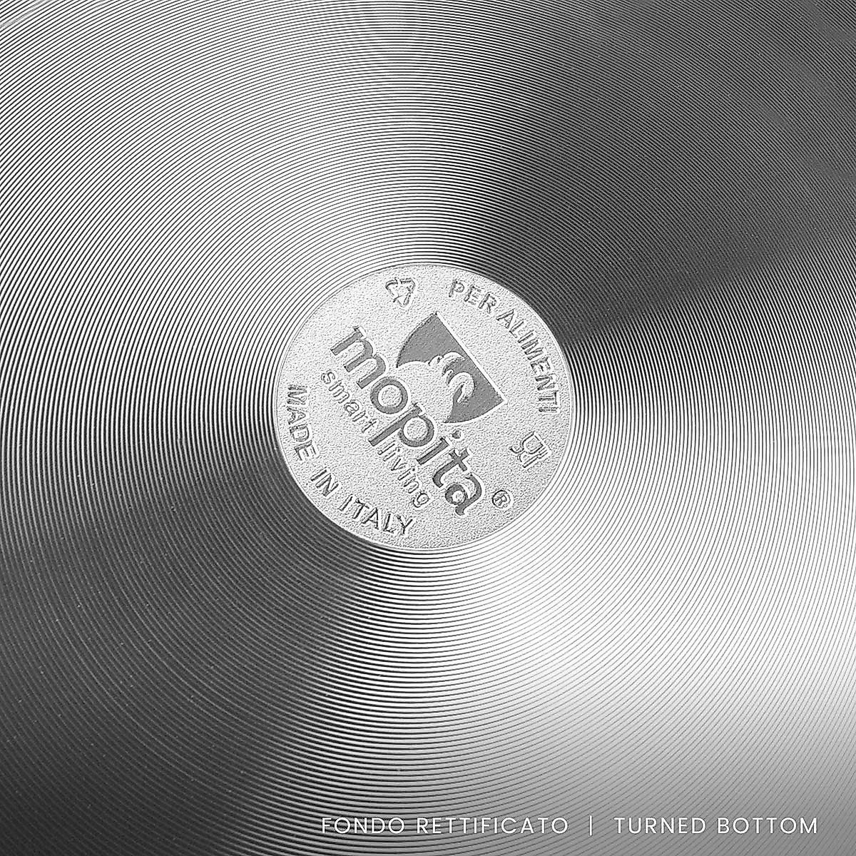 MOPITA Roccia Viva Non-Stick Frying Pan Ø20 cm Frying pan for All hobs (No Induction) Multilayer Non-Stick, 5-Layer Coating Scratch Resistant, SoftTouch Handle, Made in Italy