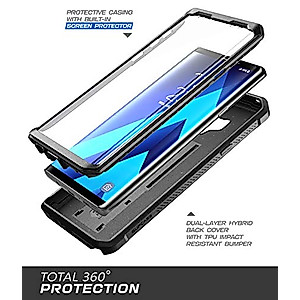SUPCASE Unicorn Beetle PRO Series Phone Case for Samsung Galaxy Note 9, Full-Body Rugged Holster Case with Built-in Screen Protector for Samsung Galaxy Note 9 2018 (Black)