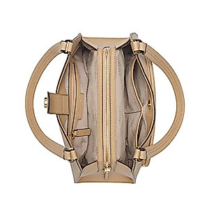 Calvin Klein Ava Saffiano Triple Compartment Hobo Shoulder Bag, RYE