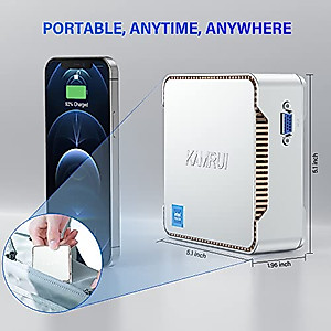 KAMRUI Mini PC,12th Intel Alder Lake- N95 up to 3.4 GHz,16GB RAM+512GB M.2 SSD, Windows 11 Pro Mini Computer,Support 2.5" SATA SSD,WiFi 2.4G/5G,Bluetooth4.2,Triple Display,4K Reliable Office Small PC
