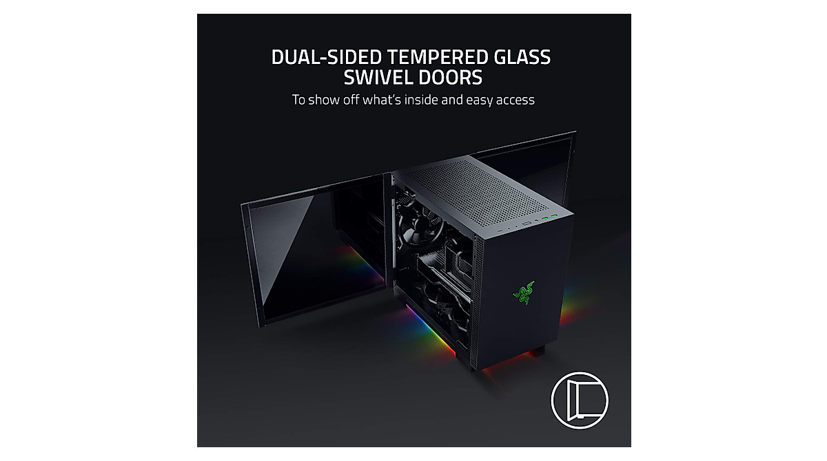Razer Tomahawk Mini-ITX Gaming Case with RGB & Glass Doors