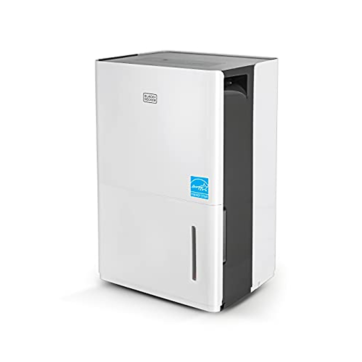 BLACK+DECKER 4500 Sq. Ft. Dehumidifier with Built-In Drain Pump for Continuous Drainage, for Large Spaces and Basements, Energy Star, Digital, BD50PMWSA, White