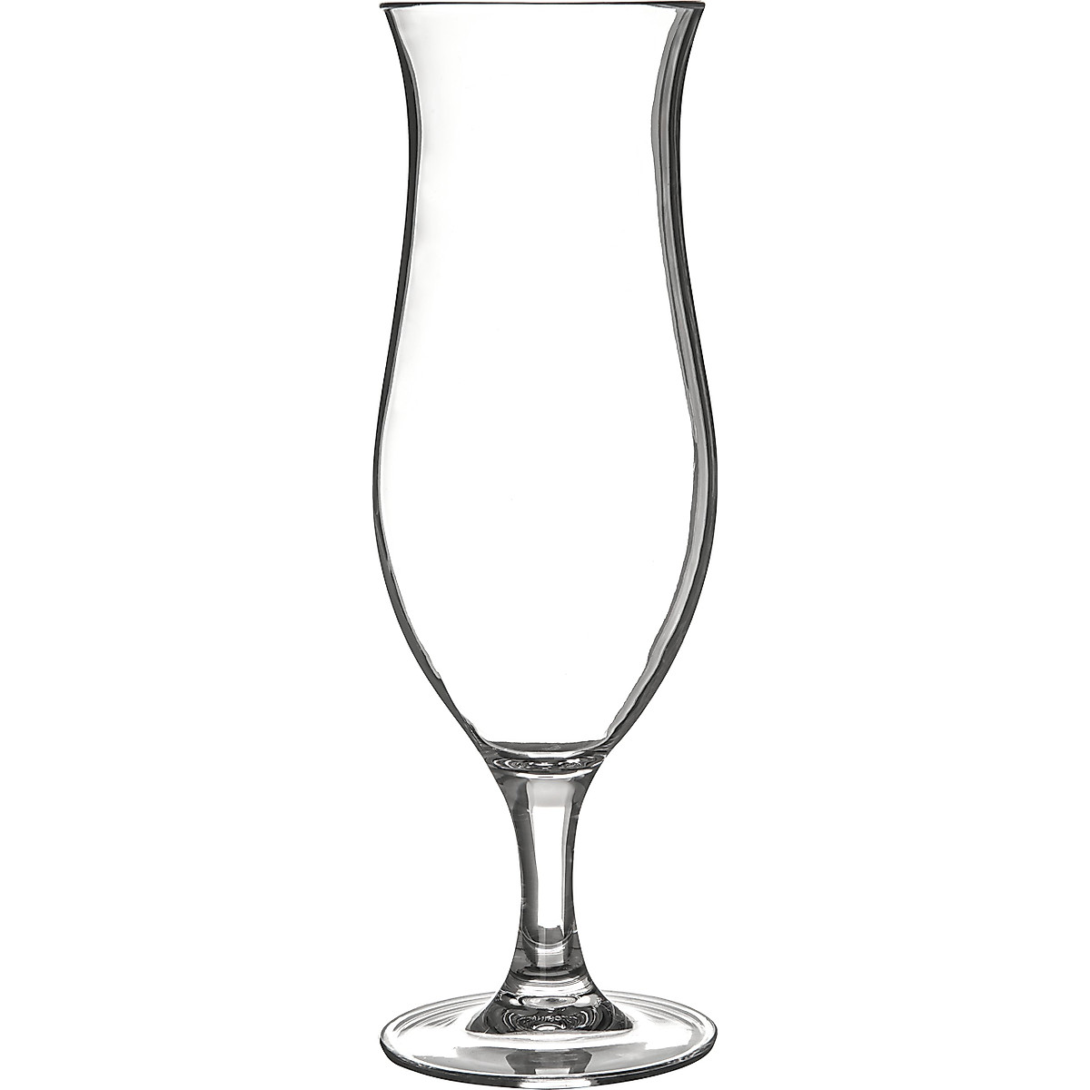 Carlisle FoodService Products Alibi Hurricane Glass for Restaurants, Catering, Kitchens, Plastic, 16 Ounces, Clear, (Pack of 24)