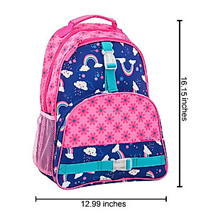Stephen Joseph girls All Over Print Backpack, Rainbow Kid s Backpack, Rainbow, One Size US