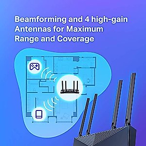 TP-Link WiFi 6 Router AX1800 Smart WiFi Router (Archer AX20) – 802.11ax Router, Dual Band Gigabit Router, Parental Controls, Long Range Coverage