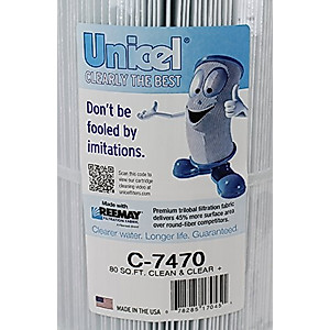 Unicel C-7470 Replacement Swimming Pool 80 Sq. Ft. Replacement Filter Cartridge for Filbur FC1976 and Pleatco PCC80 (4 Pack)