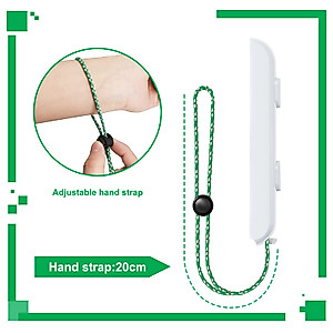 XBERSTAR 1 Pair Portable Controller Carrying Hand Strap Wrist Rope for Switch Video Games (White)
