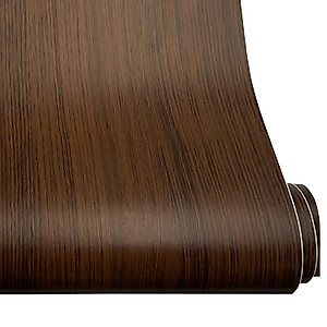 Yifely Brown Wood Grain Drawer Paper Self Adhesive Shelf Liner Slinding Door Night Stand Sticker 17.7 Inch by 9.8 Feet