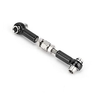 Okuyonic Servos Link, Adjustable RC Tie Rod 47mm 6pcs for Redcat 1/10 RC Car(Black)