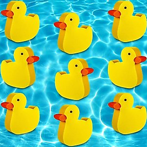 18 Pcs Hot Tub Sponge Oil Absorbing Sponge Hot Tub Scum Sponge Hot Tub Accessories Pool Sponge Oil Sponge Spa Pool Sponge Cute Scum Sponge for Scum Cosmetic Hot Tubs Cleaning Accessories (Duck)