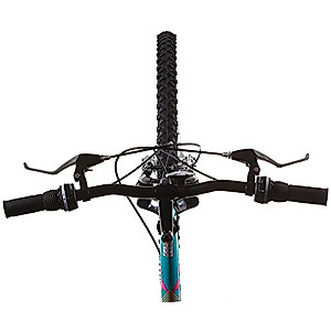 TITAN Trail 21-speed Suspension Women's Mountain Bike, 17-Inch Frame, Black and Teal