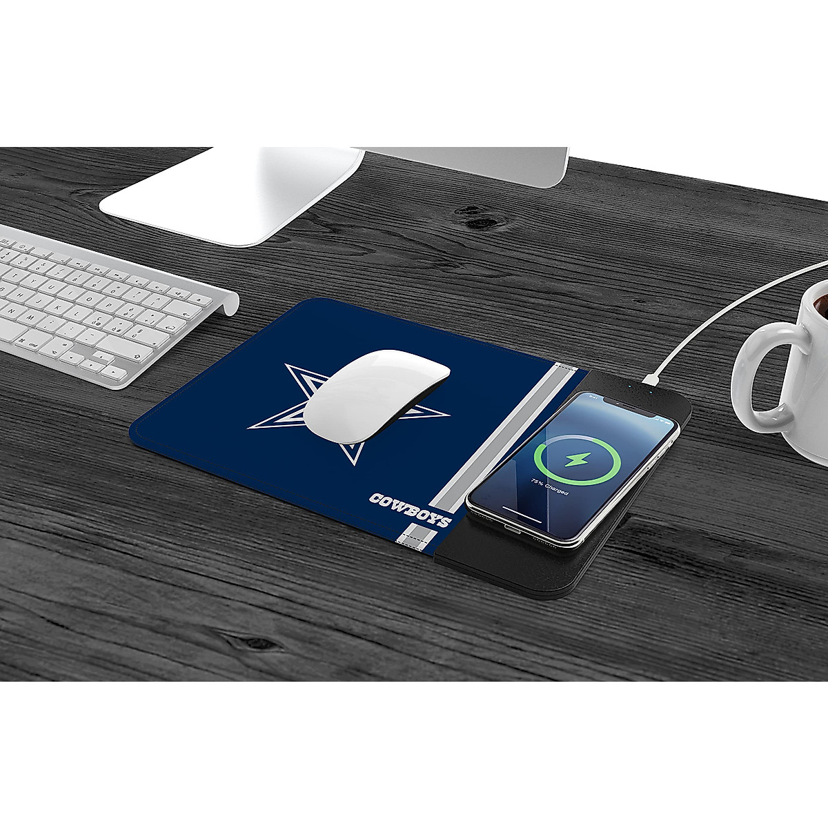 SOAR NFL Wireless Charging Mouse Pad, Dallas Cowboys