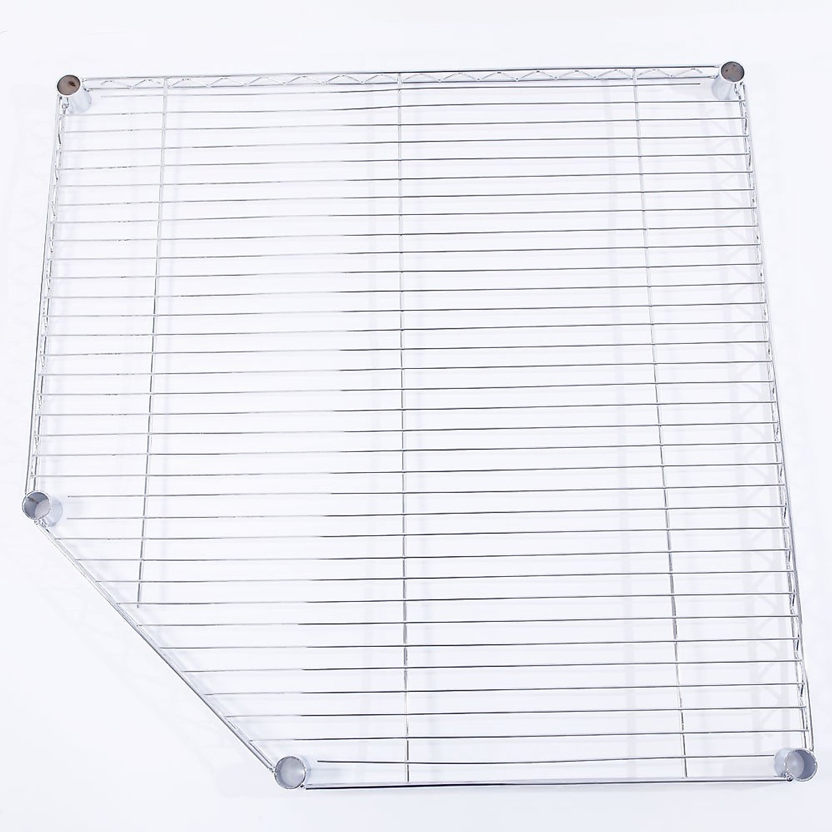 6-Tier Corner Rack Shelf on Wheels | Metal Shelving Unit with Wheels | Chrome-Plated Storage Organizer for Living Room, Bathroom, Kitchen (26.77" x 70.87")