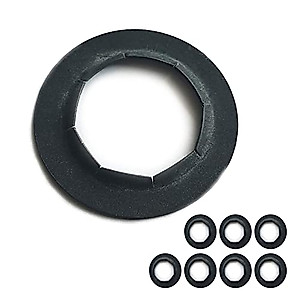 (8-Pack) 1/2" Axle Push Nuts, Dolly Wheel Lock Washers with Oiled Phosphate Finish - Fit 1/2” Axle Rods on Dollies, Yard Trailers, and Lawn Wagons