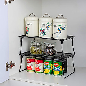 Kitchen Counter and Cabinet Shelf Organizer (2-Tier Organizer)