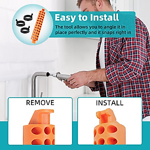 RP80977 Replacement Magnets for Delta Kitchen Faucets, Comes with a Tool to Install And Remove The Faucet Cleaning Magnets Easily - 3 Rings