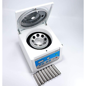 PRP Centrifuge - DEJUN 4000rpm Lab Benchtop Centrifuges with Aluminum Alloy Rotor 8 x 10/15ml and Digital Display Laboratory Low Speed Desktop Centrifugal Machine