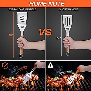 Grilling Accessories BBQ Grill Tools Set, 30Pcs Grilling Utensils Tool Gift Set for Kitchen, Camping, Kitchen, Backyard Barbecue with Tongs Spatula Thermometer Meat Injector Carry Bag