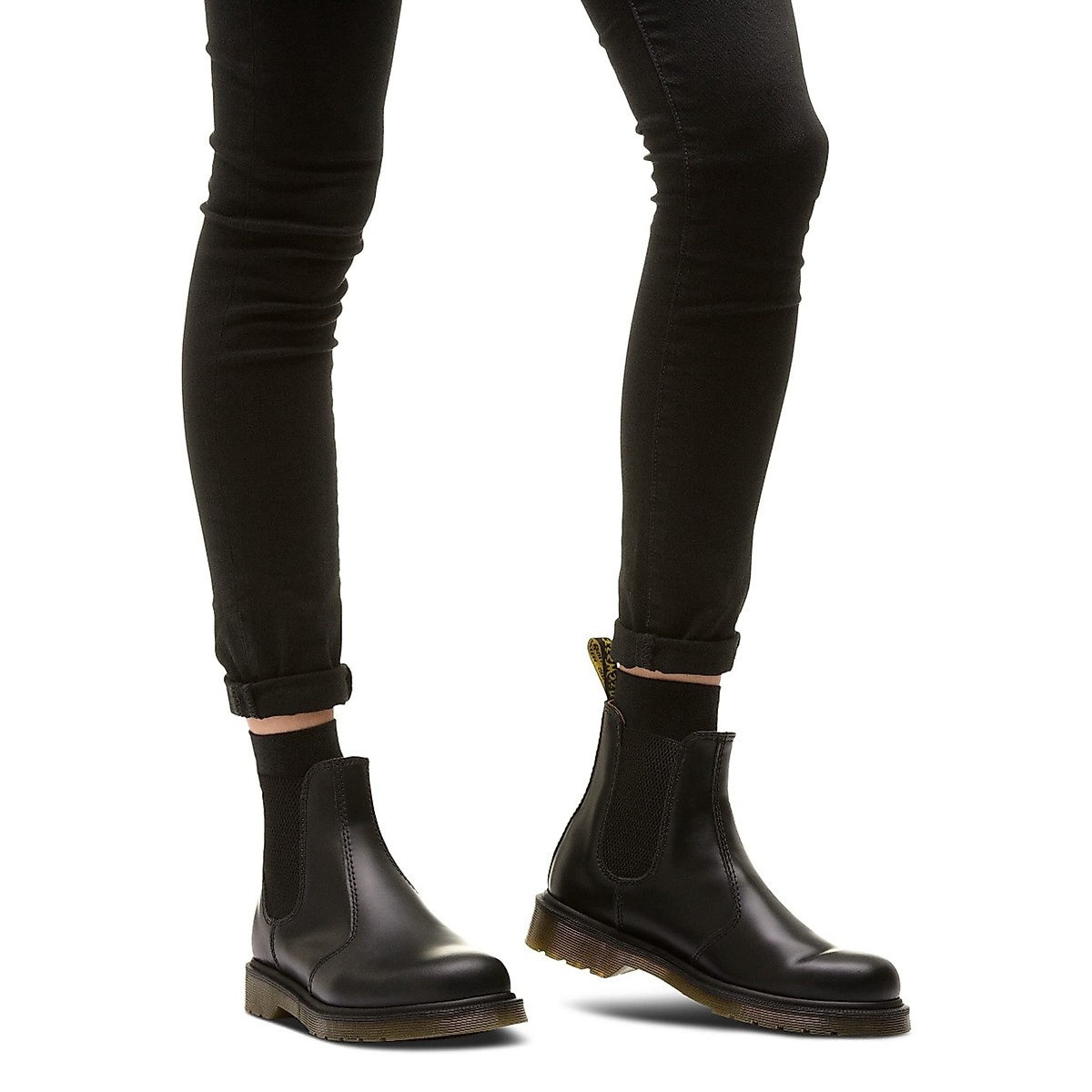 Dr. Martens Women's Leonore Burnished Wyoming Leather Boot, Black, 3 Medium UK (5 US)