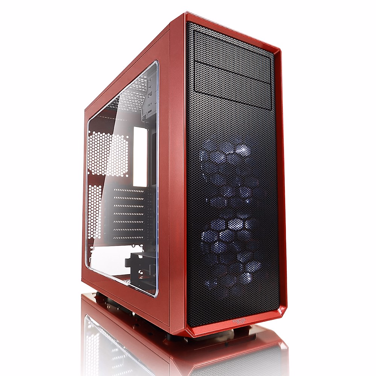 Fractal Design FD-CA-FOCUS-RD-W Focus G ATX Mid Tower Computer Case Mystic Red