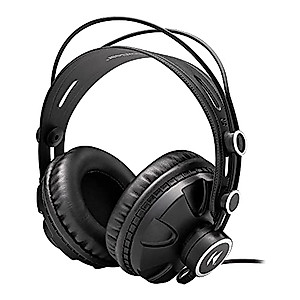 Knox Gear TX-100 Closed-Back Studio Monitor Headphones, Noise-Isolating Headphones for Gaming PC, Over Ear Wired Headphones for Recording & Music Production, Black Headphones, Studio Headphones