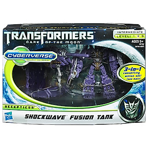 TRANSFORMERS DARK OF THE MOON CYBERVERSE SHOCKWAVE with Fusion Tank